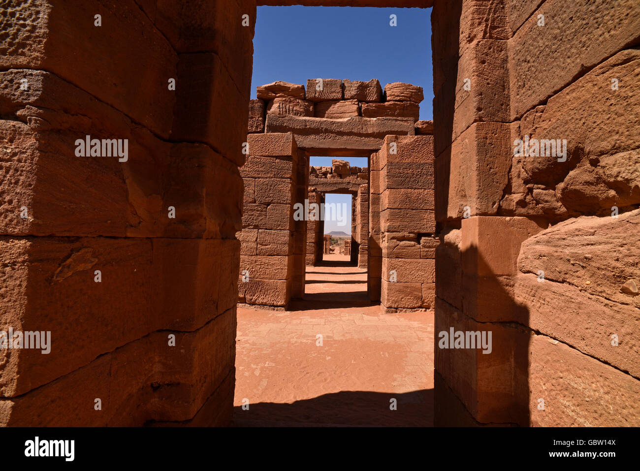 Africa, Sudan, Naga, Temple of Amun Stock Photo - Alamy