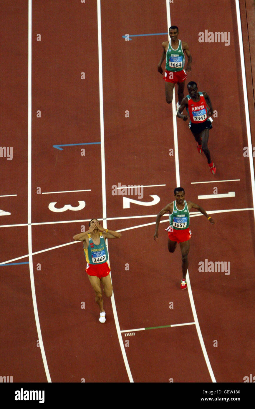 Hicham el guerrouj athens 2004 hi-res stock photography and images - Alamy