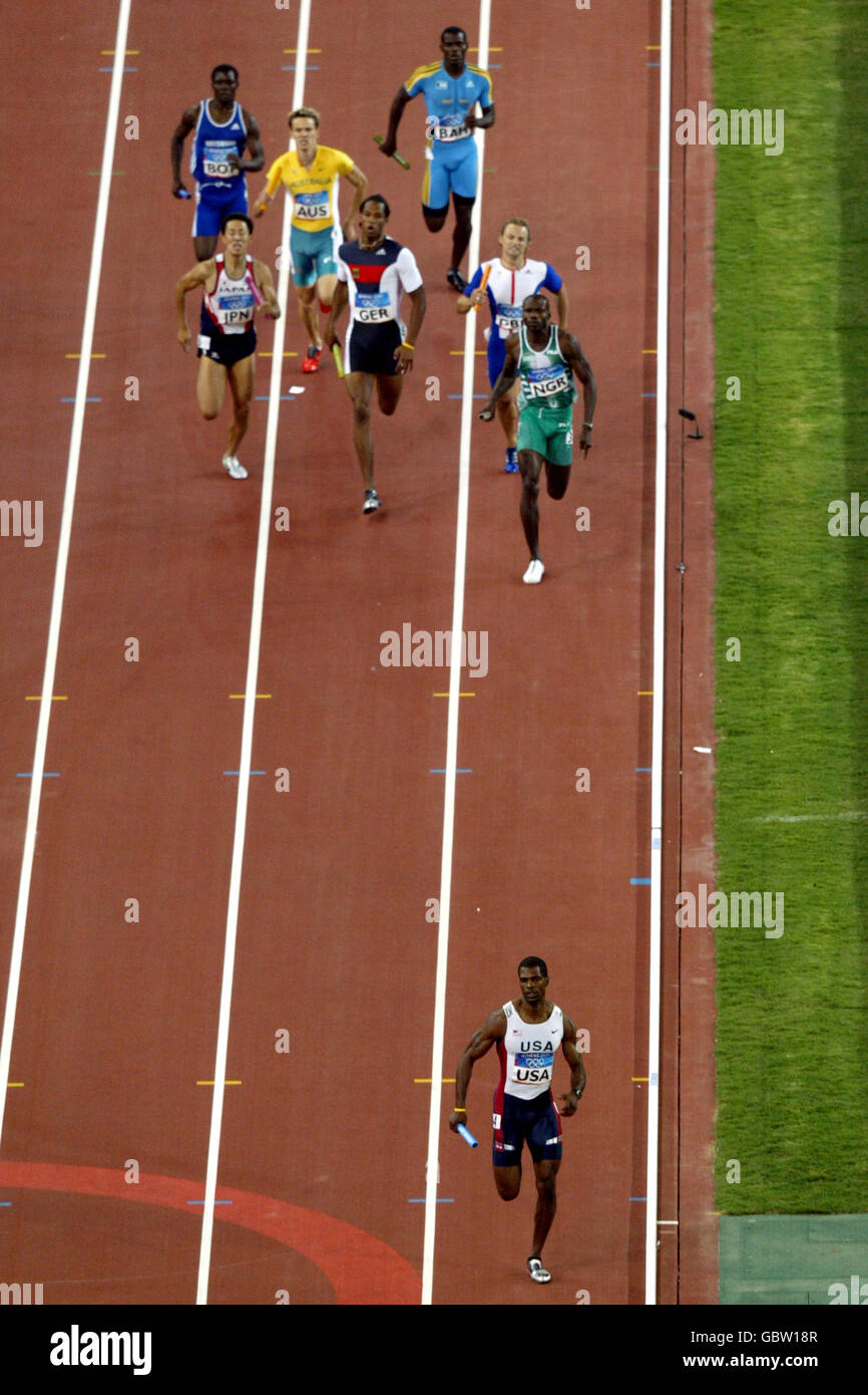 Athletics - Athens Olympic Games 2004 - Mens 4x400m Relay Final. United ...