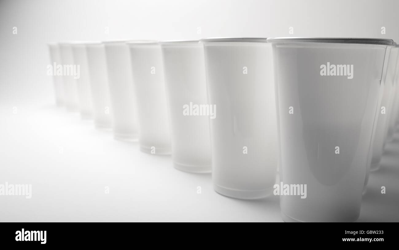 Large group of disposable plastic cups Stock Photo - Alamy