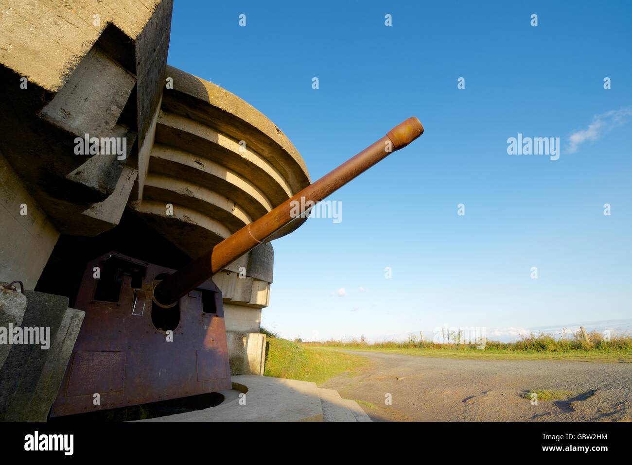 Battery of Longues sur Mer, Normandy, France Stock Photo - Alamy