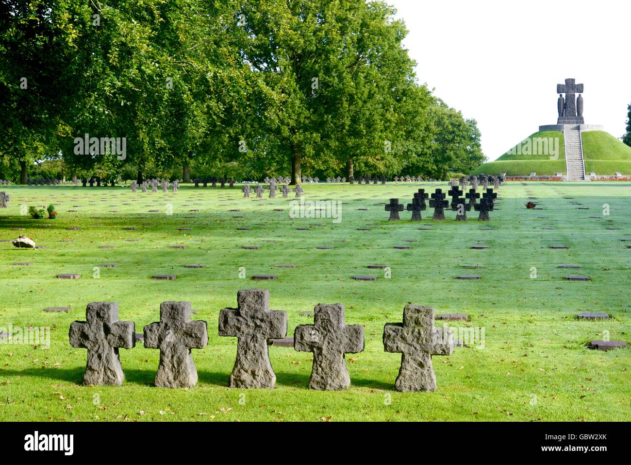 German Military Cemetery at La Cambe, Normandy, France Stock Photo - Alamy