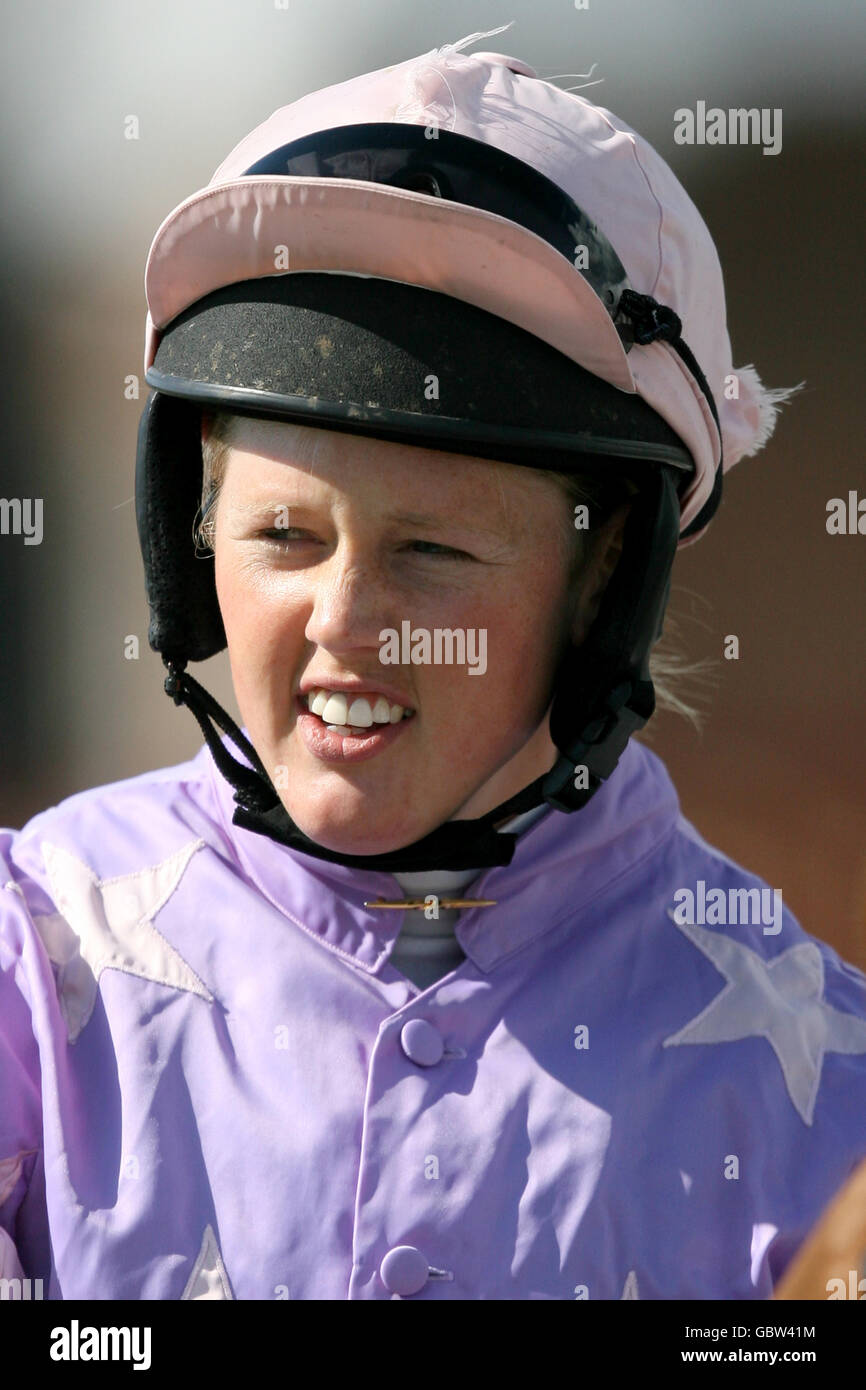Horse racing yorkshire post ladies day wetherby racecourse hi-res stock ...