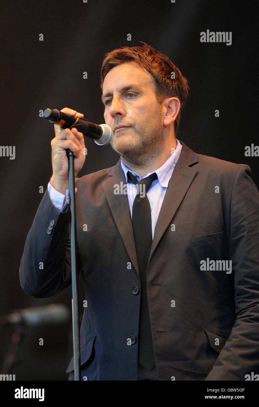 Terry Hall of The Specials performing on the Pyramid Stage during the ...