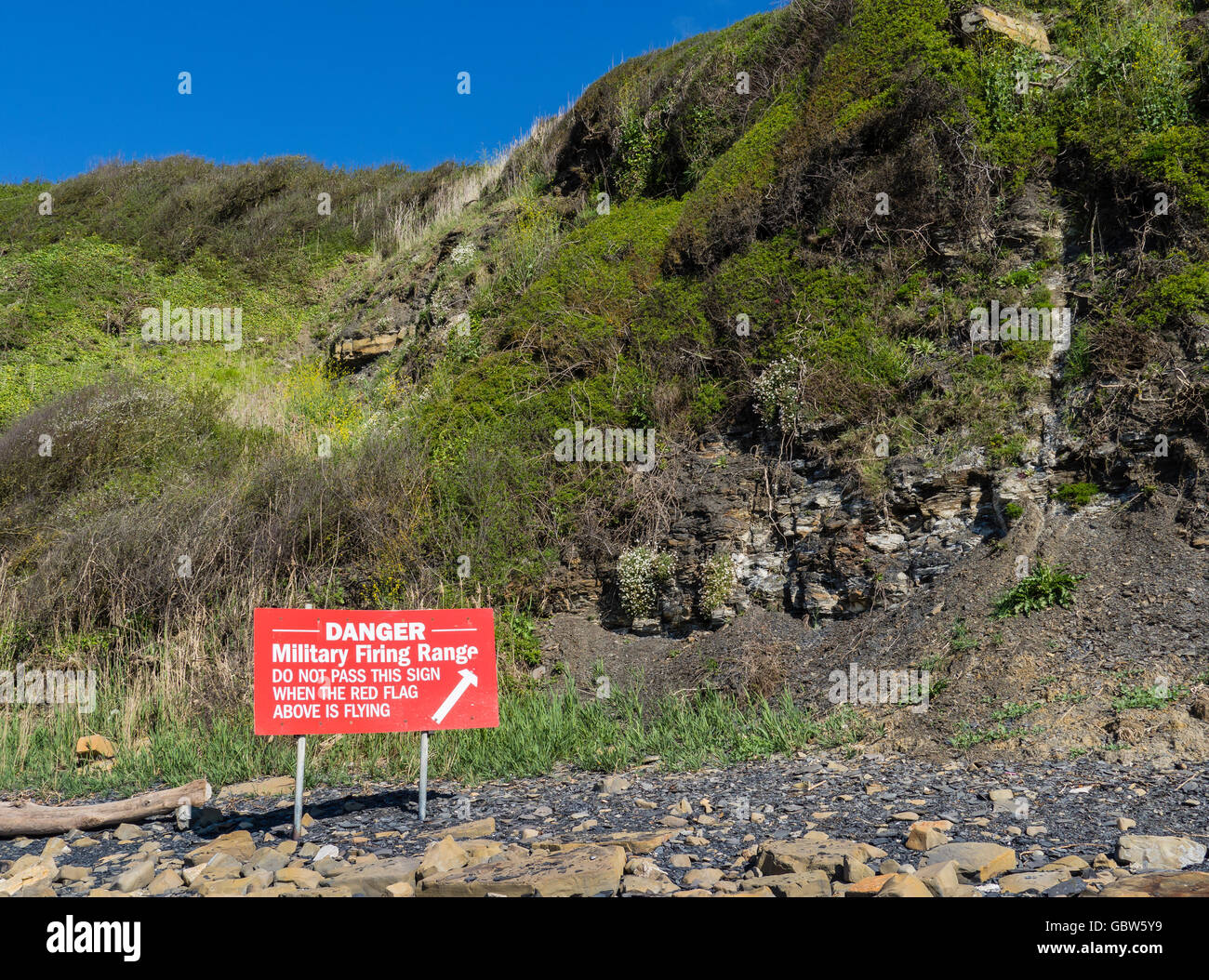 Military firing range warning sign hi-res stock photography and images ...