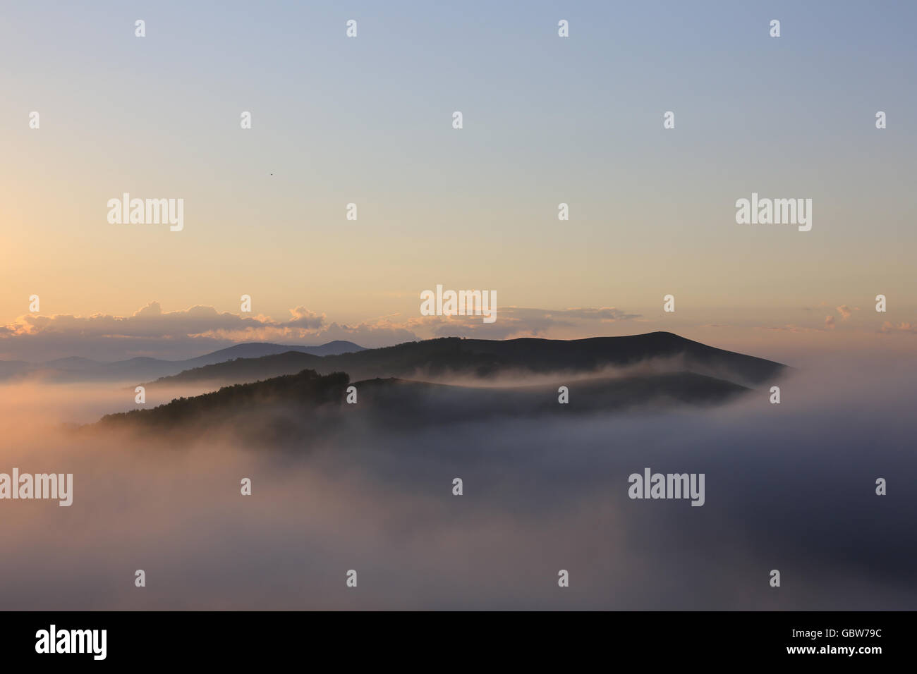 Hebei Bashang grasslands, the sea of clouds Stock Photo - Alamy