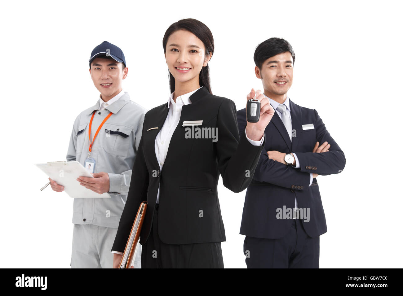 Car sales staff Stock Photo - Alamy