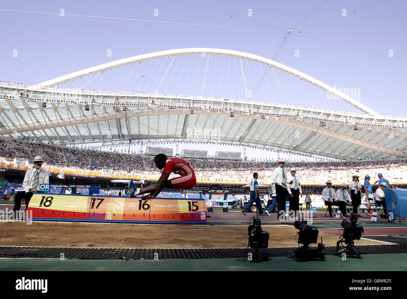 Athletics - Athens Olympic Games 2004 - Mens Triple Jump Stock Photo ...