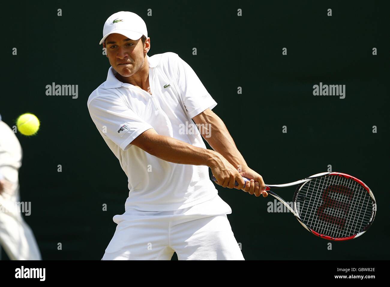 Sweden's Daniel Berta in action against Great Britain's David Thomson ...