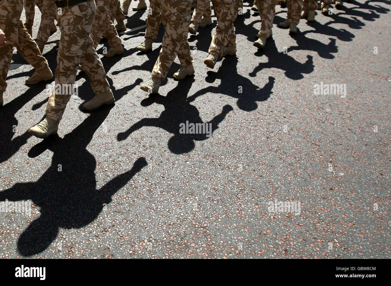 3 Commando Brigade march Stock Photo - Alamy