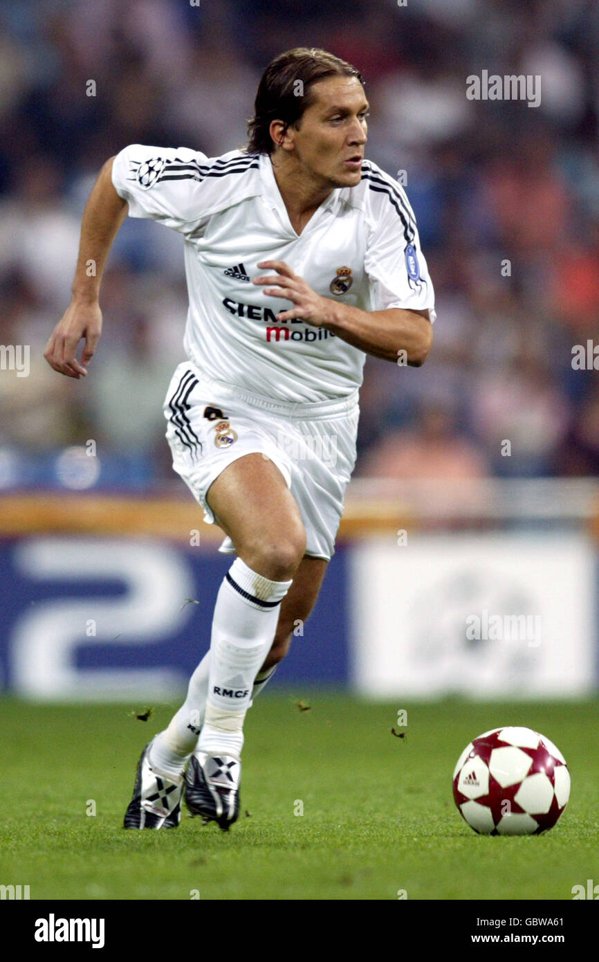 Real madrid v as roma michel salgado hi-res stock photography and ...