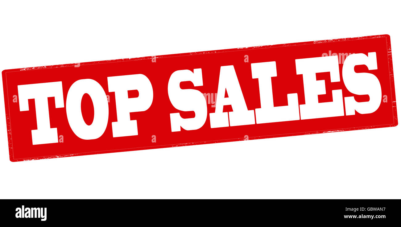 Rubber stamp with text top sales inside, vector illustration Stock ...
