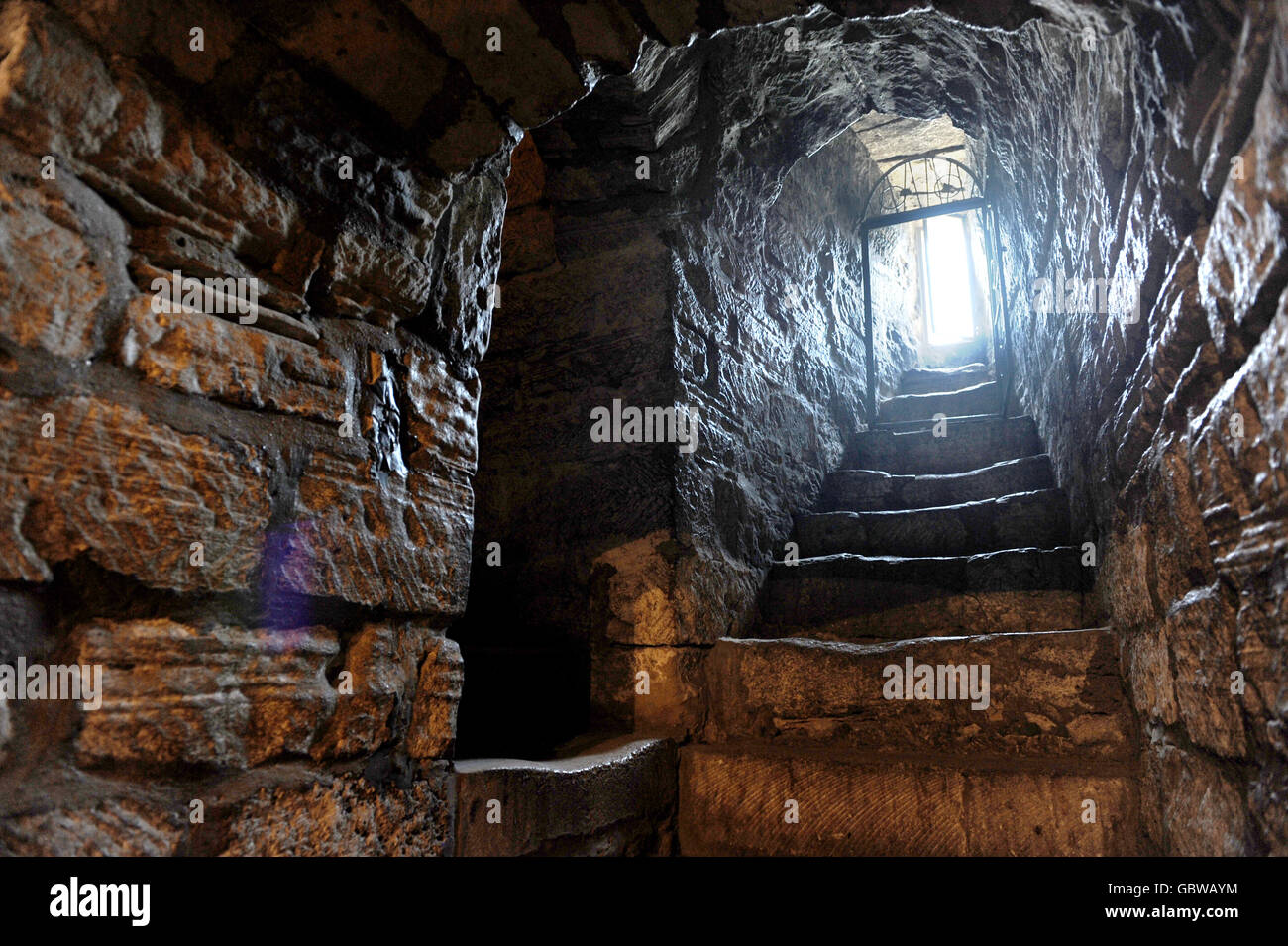 Travel Stock, Baku, Azerbaijan. General view inside the Maiden Tower in ...