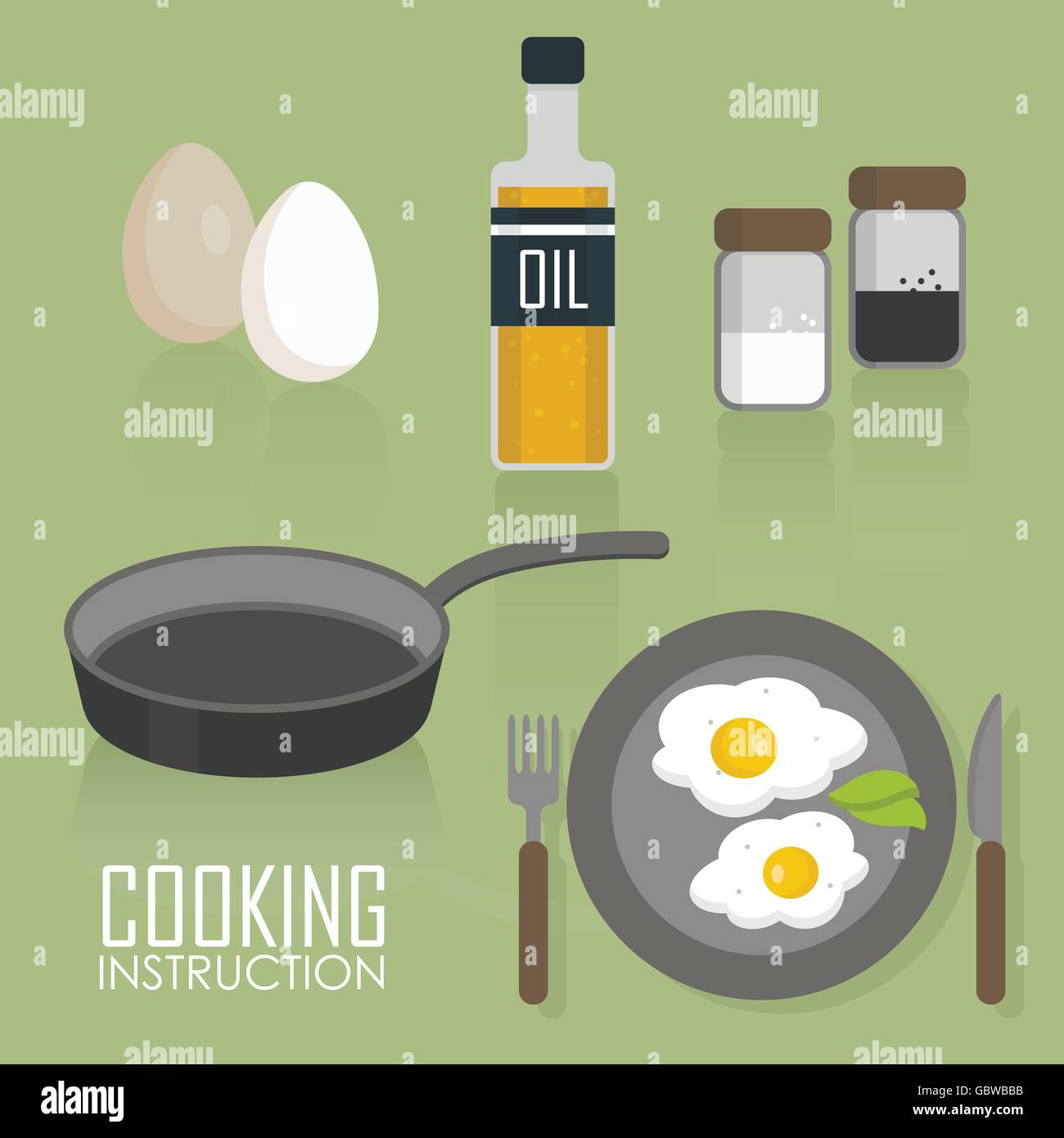 The process of preparing breakfast Stock Vector Image & Art - Alamy