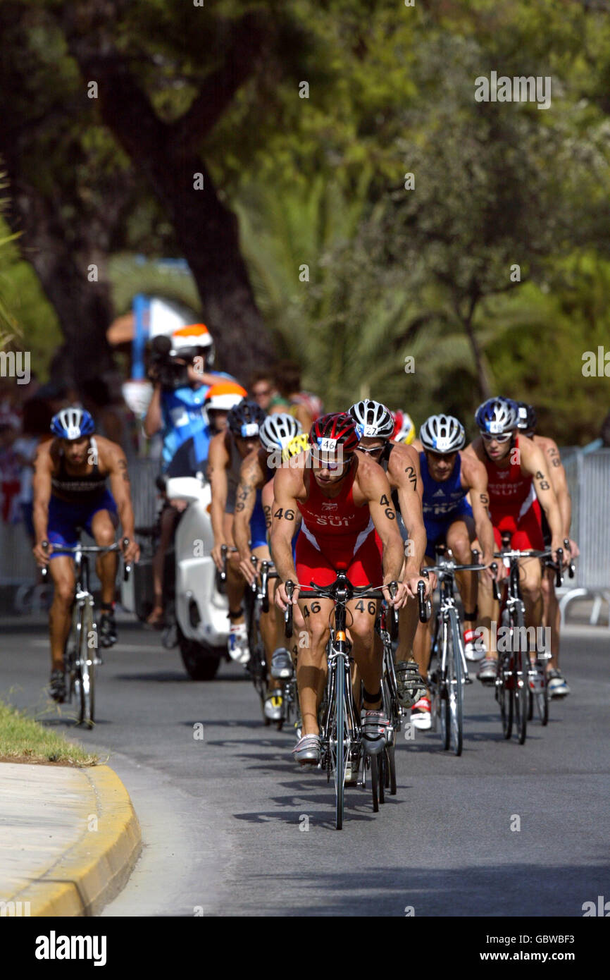 Triathlon - Athens Olympic Games 2004 - Men's Triathlon Stock Photo - Alamy