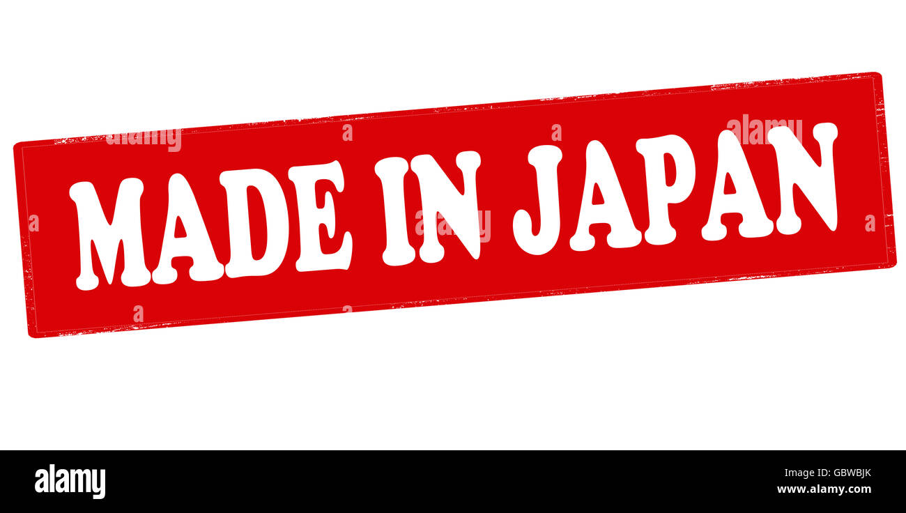 Rubber stamp with text made in Japan inside, vector illustration Stock ...