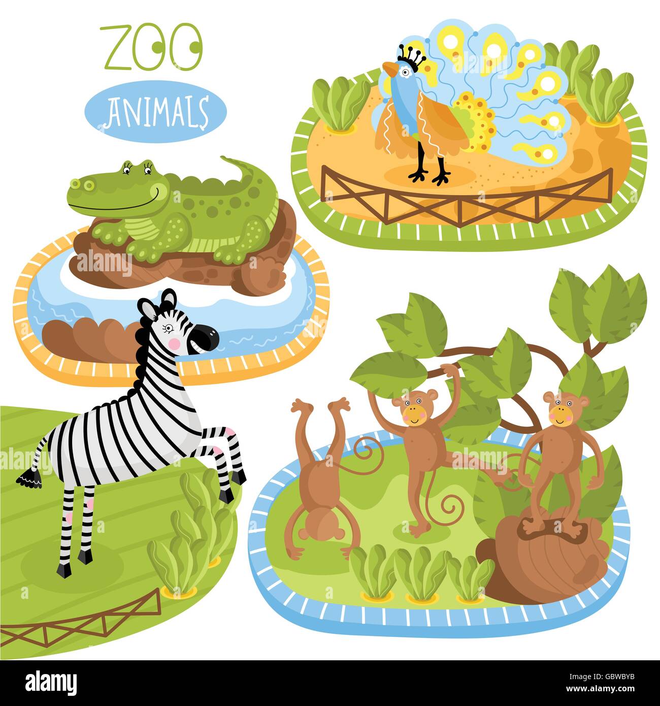 Set of vector animals Stock Vector Image & Art - Alamy