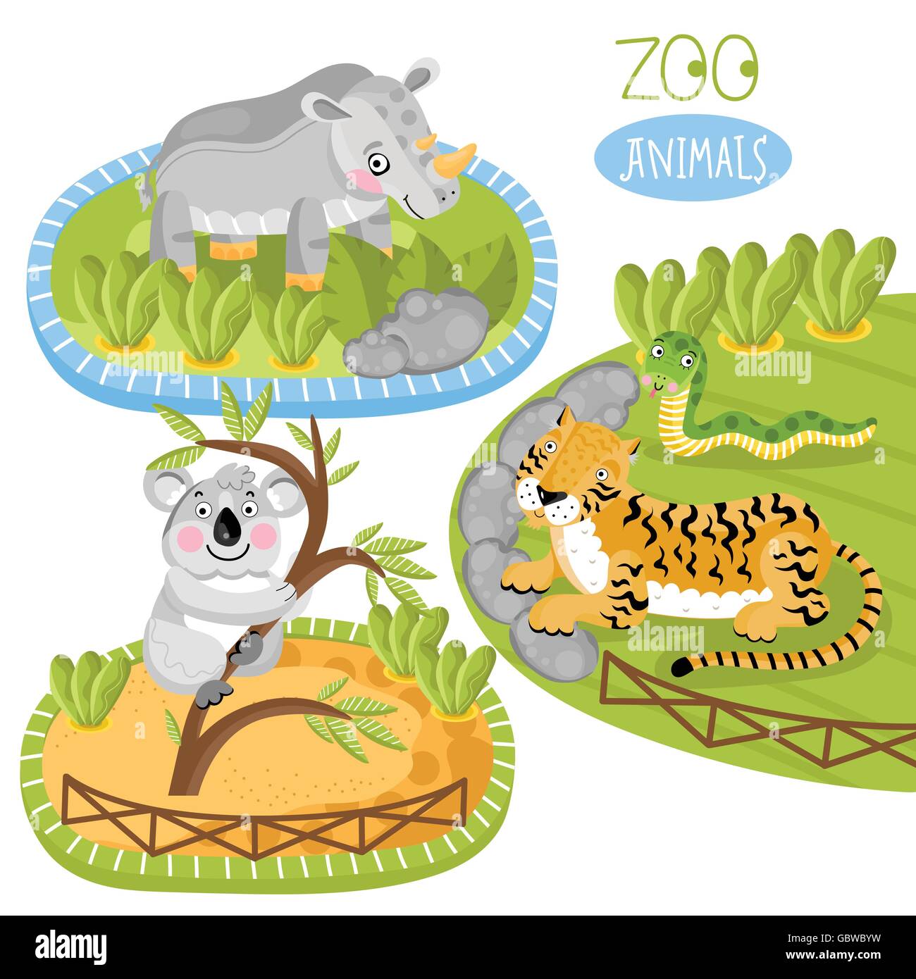 Set of vector animals Stock Vector Image & Art - Alamy
