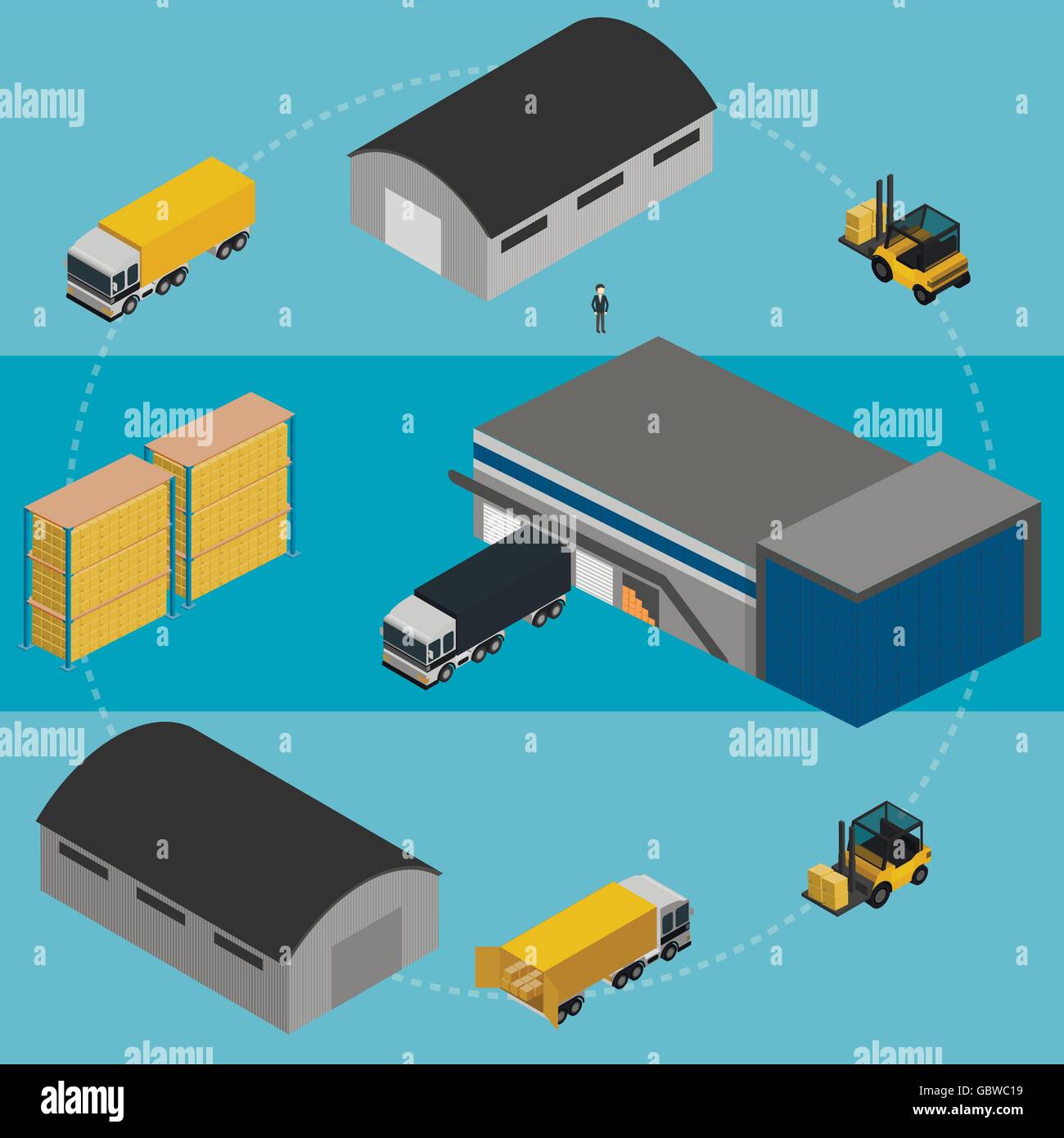 Warehouse infographic illustration Stock Vector Image & Art - Alamy