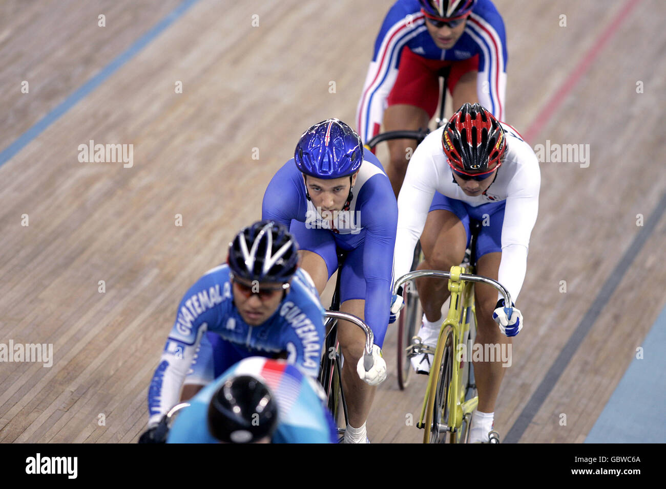 Cycling athens olympic games 2004 mens keirin hi-res stock photography ...