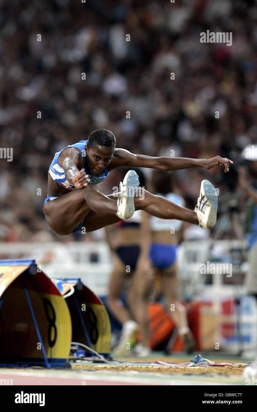 Athletics - Athens Olympic Games 2004 - Women's Long Jump Stock Photo ...