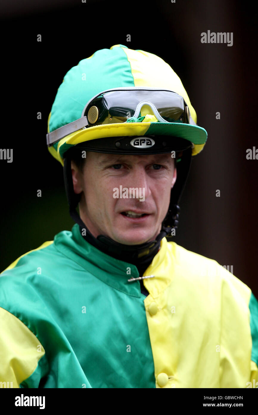Horse Racing - Haydock Park Racecourse. Steve Drowne, Jockey Stock ...