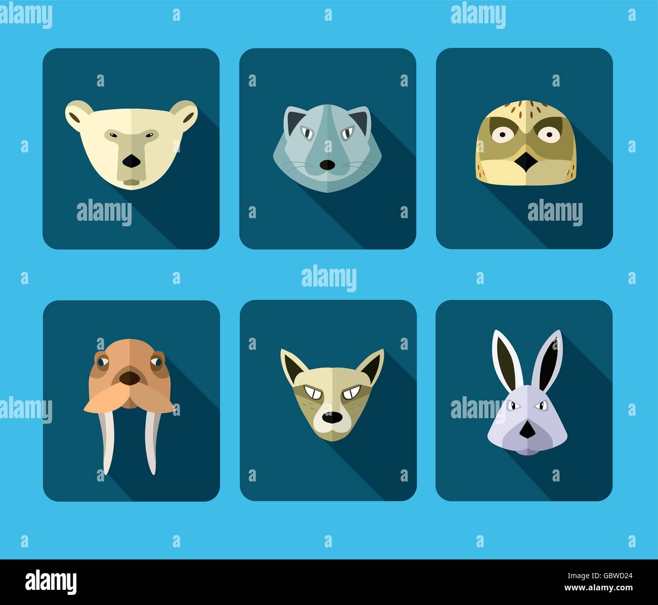 Vector illustration of animals Stock Vector Image & Art - Alamy