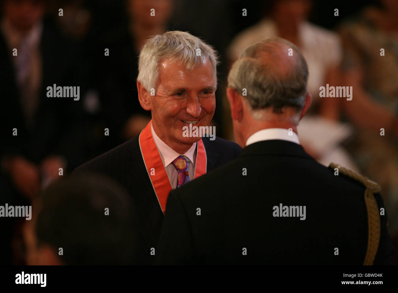 Mr. Finlay Scott from Liverpool is made a CBE by the Prince of Wales at ...