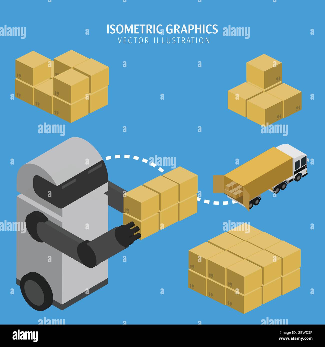 Warehousing process. Vector infographics Stock Vector Image & Art - Alamy