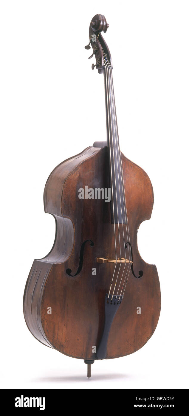 music, instruments, string instruments, double bass, circa 1900 ...