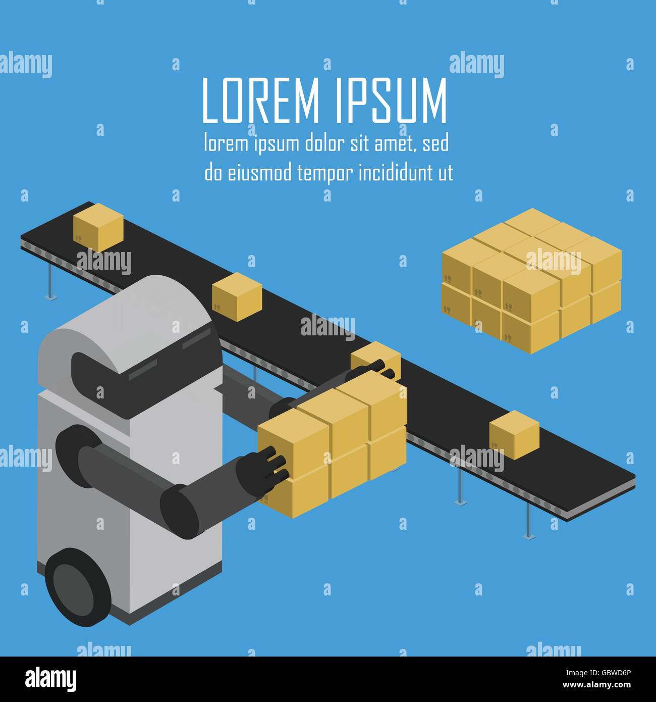 Warehousing process. Vector infographics Stock Vector Image & Art - Alamy