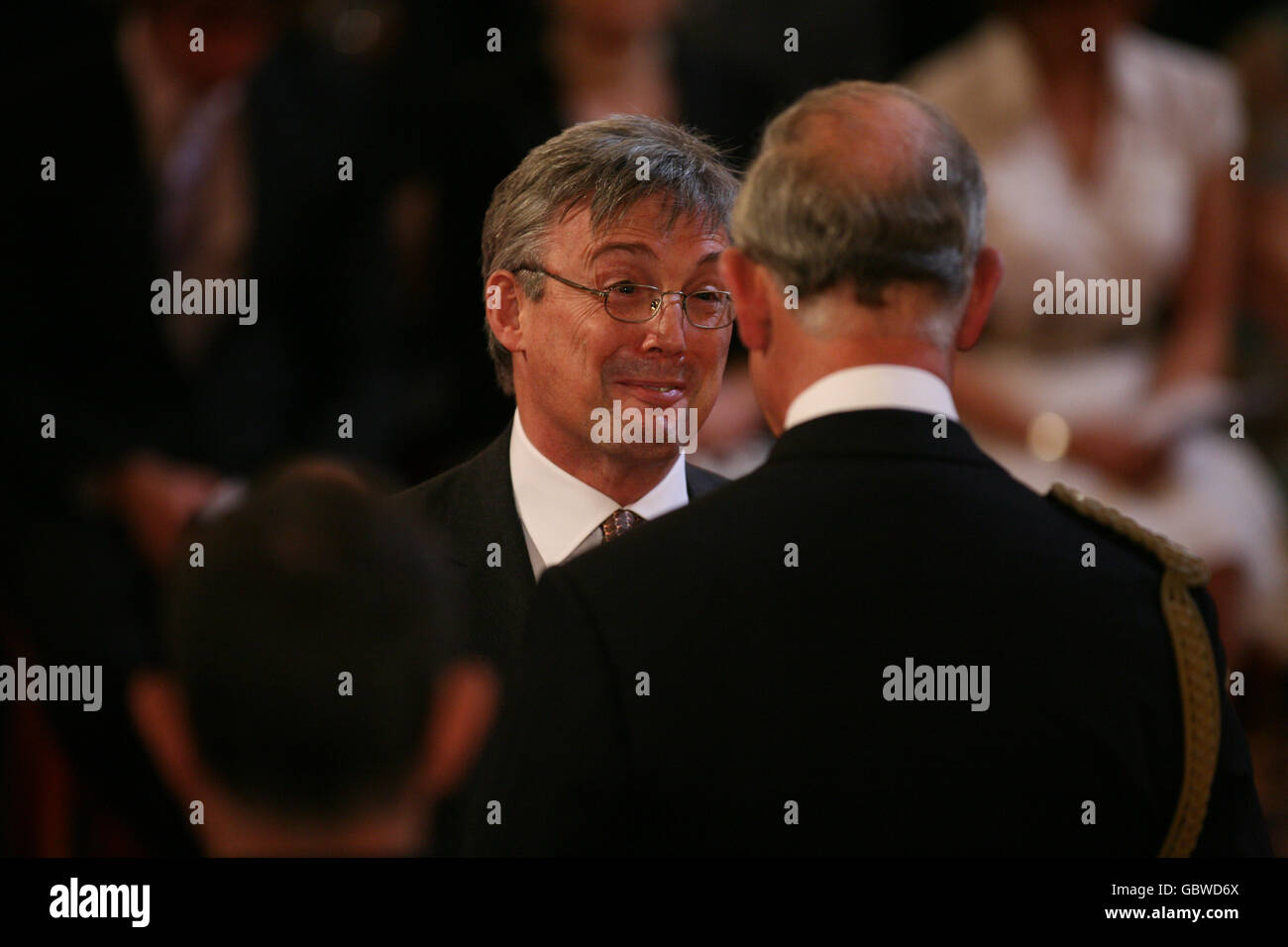 Mr. Nigel Platts-Martin from London is made an MBE by the Prince of ...