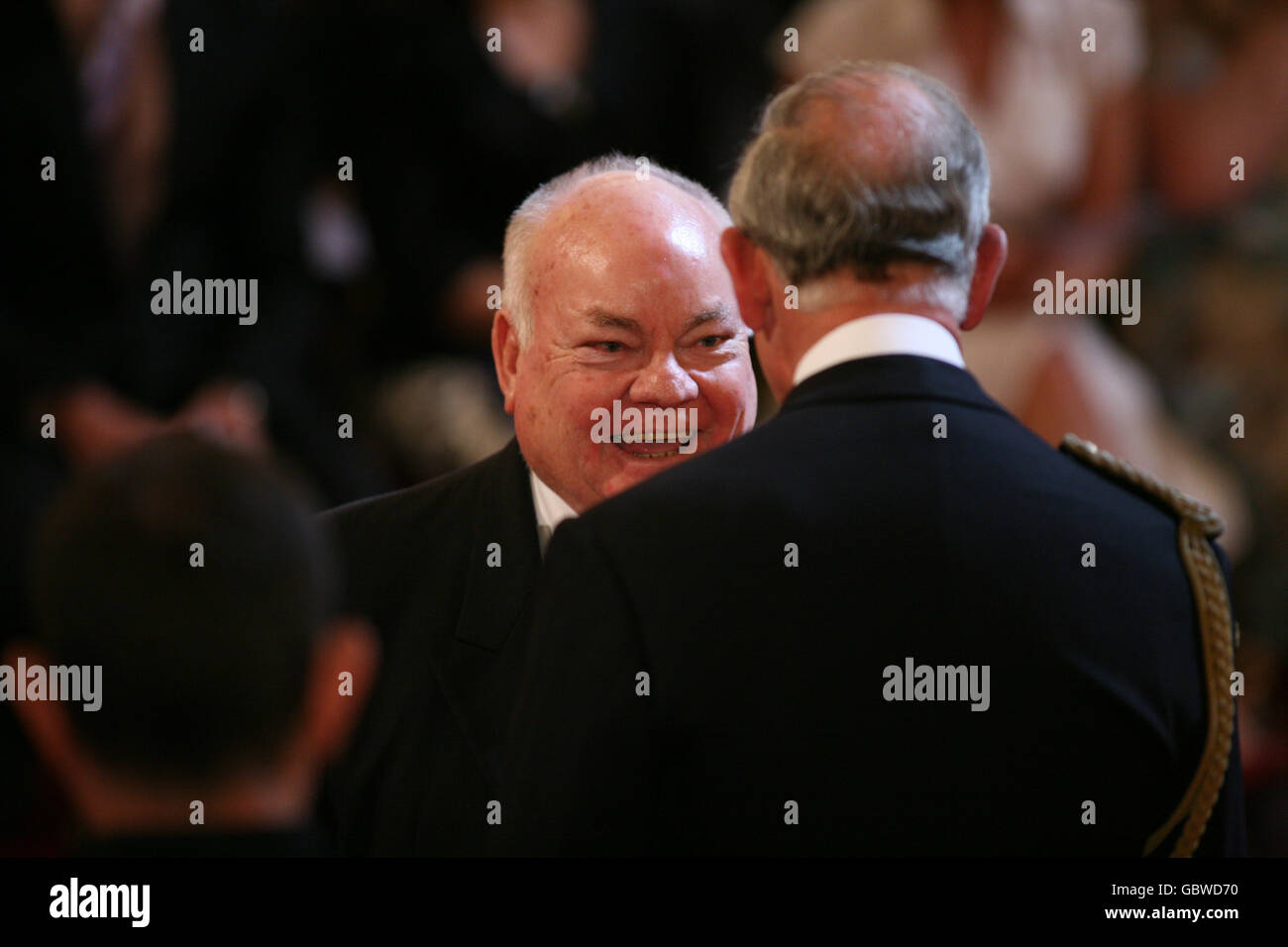 Mr gavin crosbie made obe by prince wales buckingham palace hi-res ...