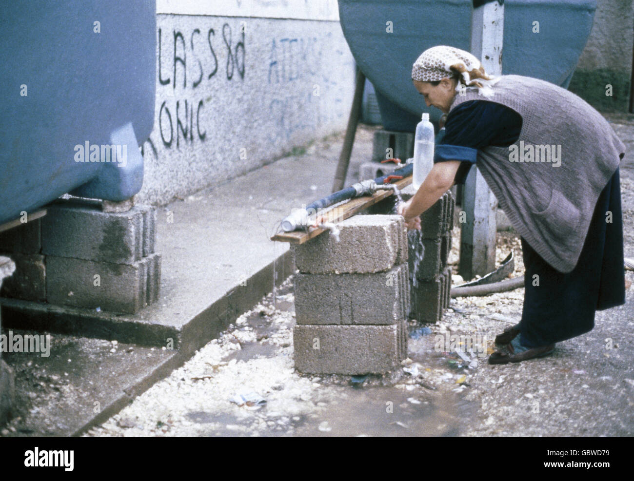 events, Bosnian War 1992 - 1995, refugees in villages around Sarajewo ...