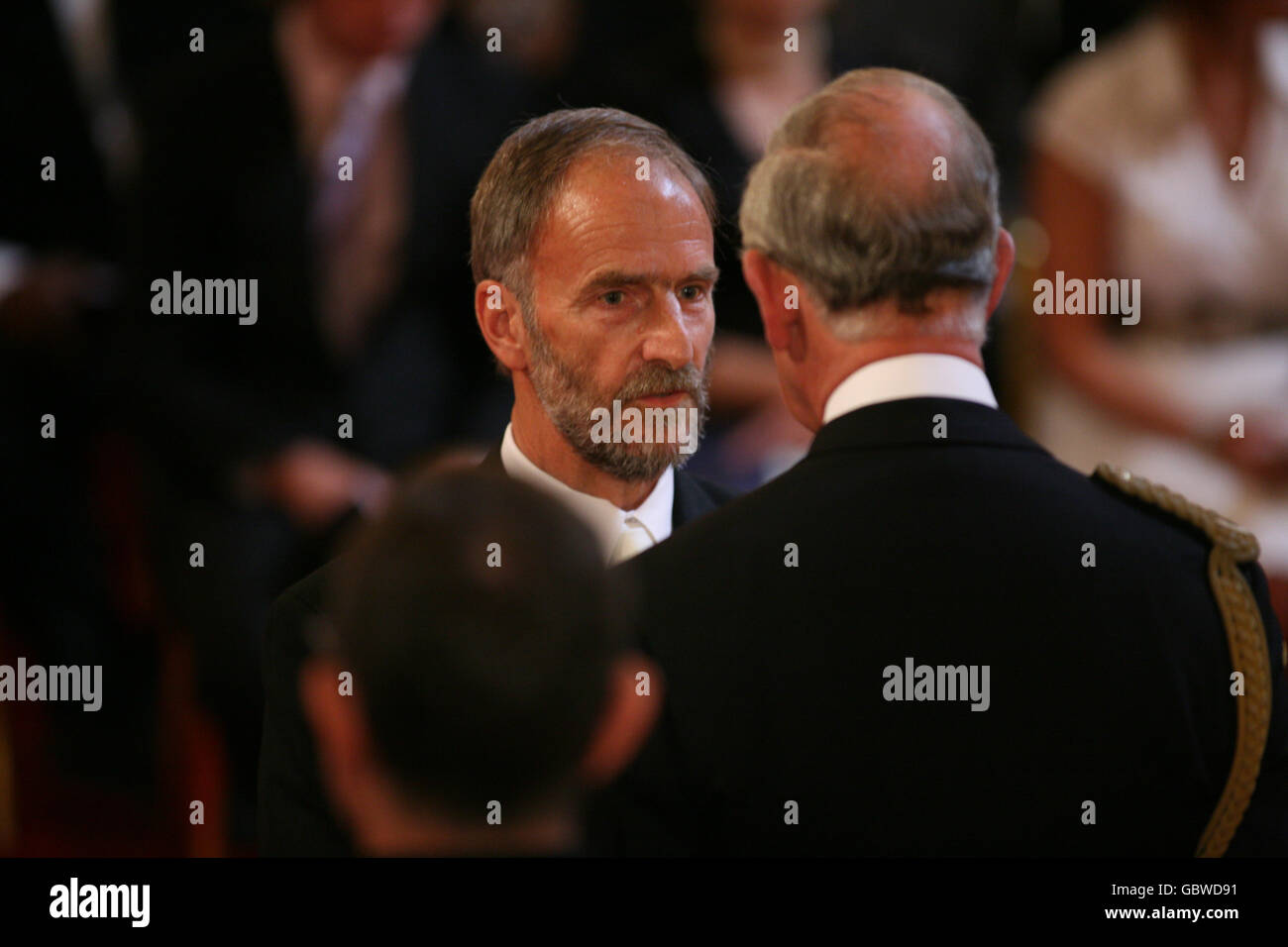 Mr. Rex Sadler from Falmouth is made an MBE by the Prince of Wales at ...