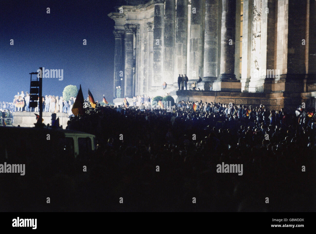 geography / travel, Germany, reunion, celebration, in front of ...