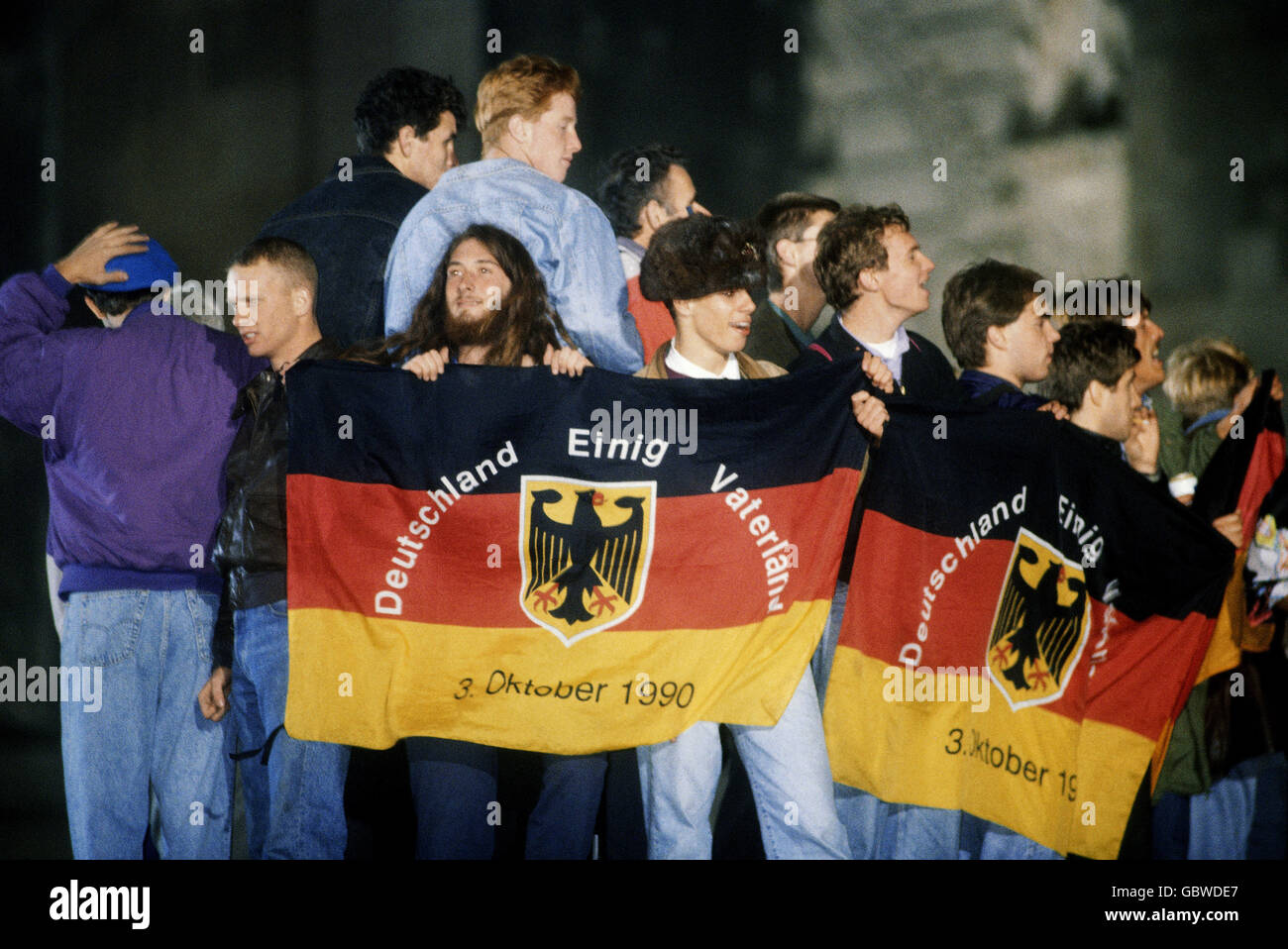 geography / travel, Germany, reunification, celebration, people with ...