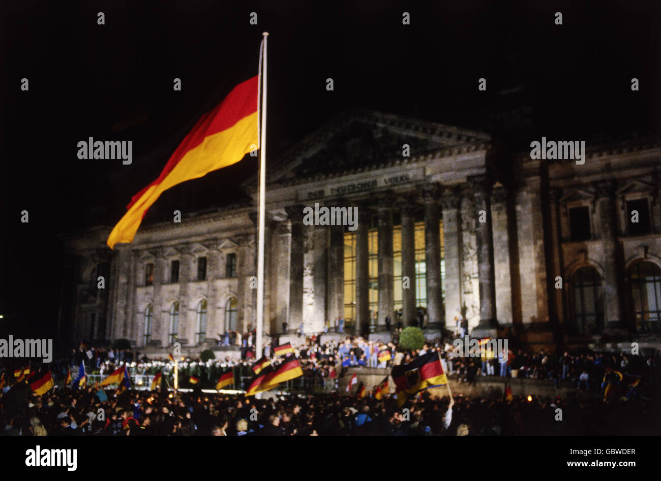 geography / travel, Germany, reunion, celebration, in front of the ...