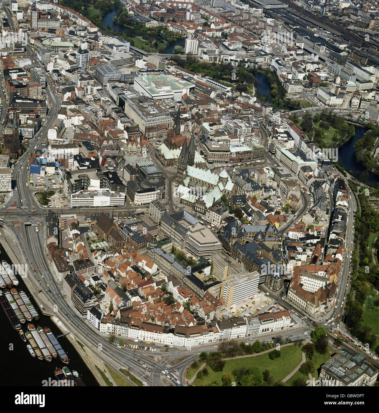 geography / travel, Germany, Bremen, city view, old inner city with ...