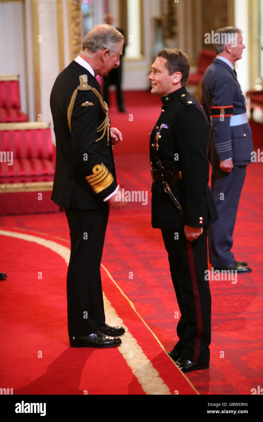 Major Adam Dawson is decorated with The Military Cross for services in ...