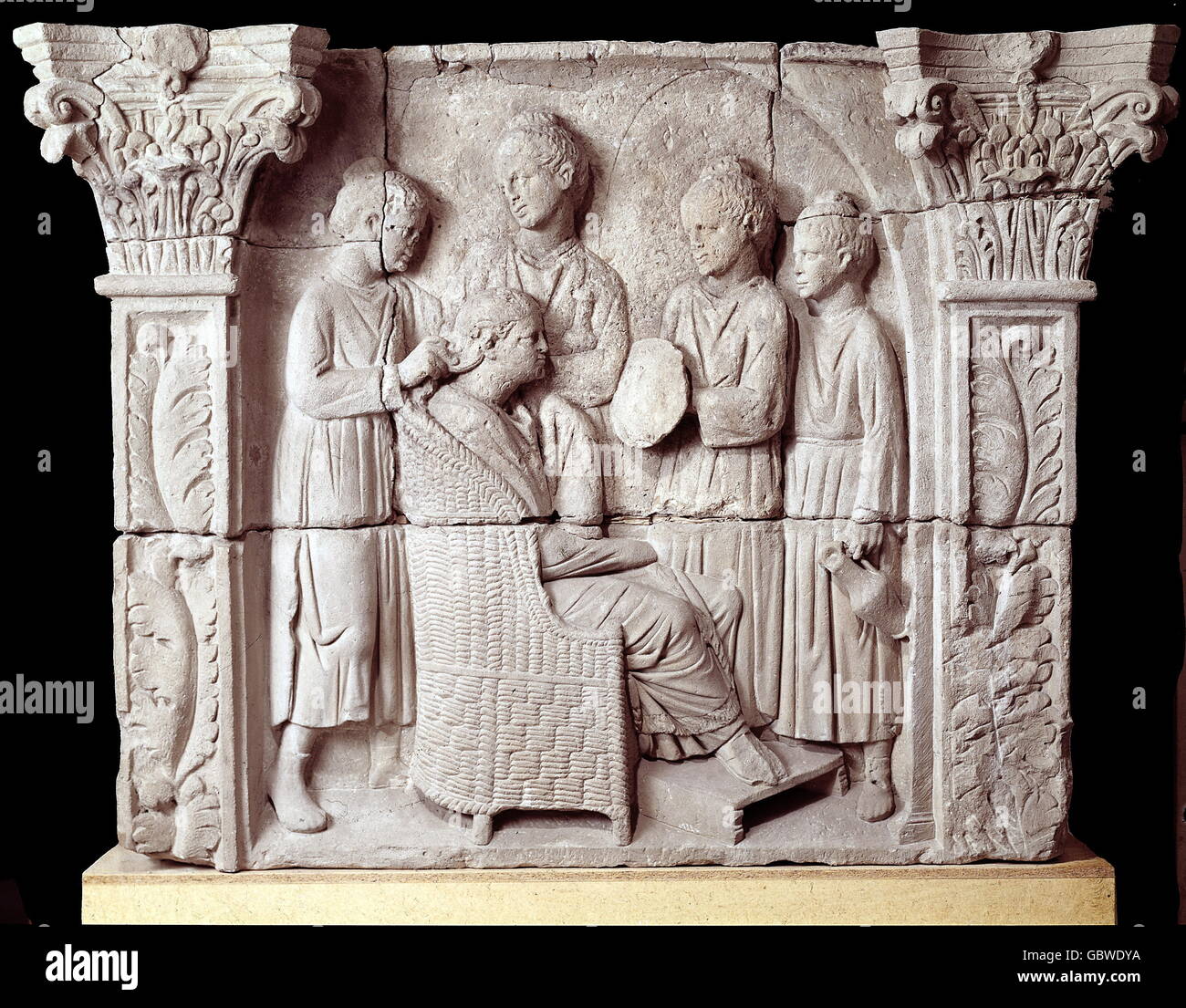 Roman funerary relief moselle hi-res stock photography and images - Alamy