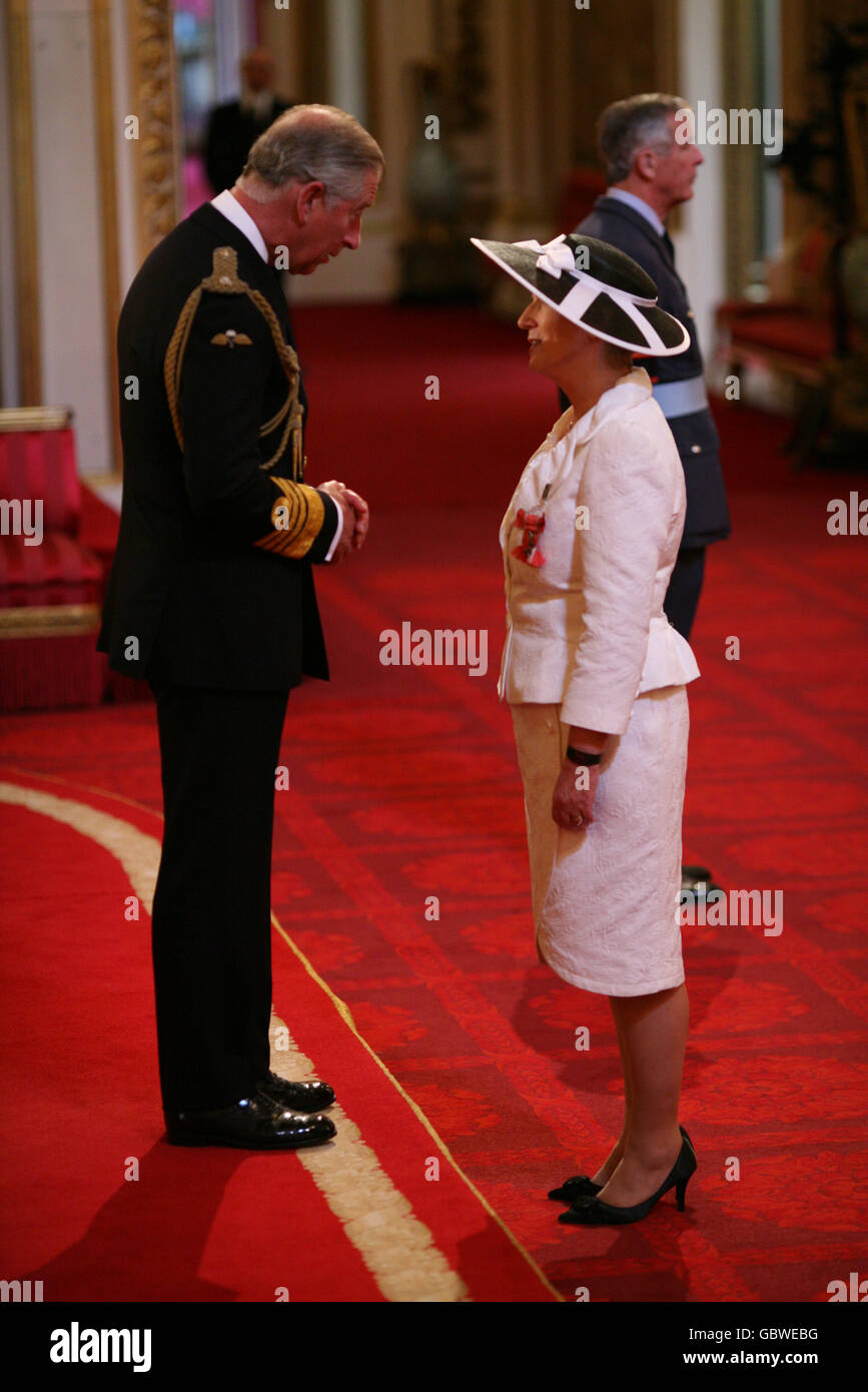 Rosemary Murray from Coalville is made an MBE by the Prince of Wales at ...