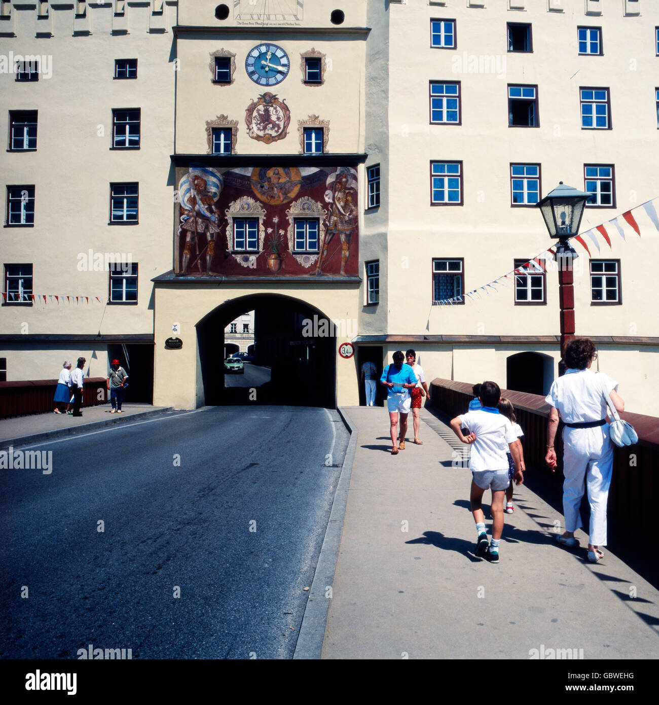 Reise nach Deutschland, Bayern. Travel to Germany, Bavaria. Wasserburg ...