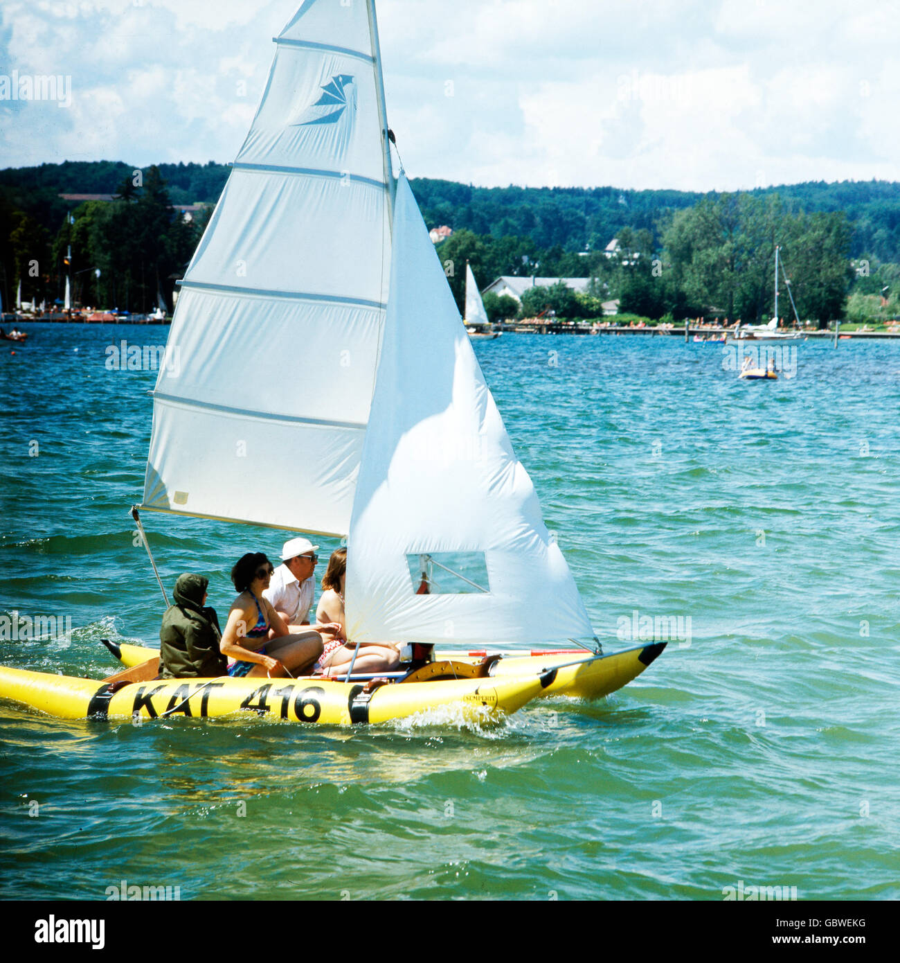 1980s sail boat hi-res stock photography and images - Alamy