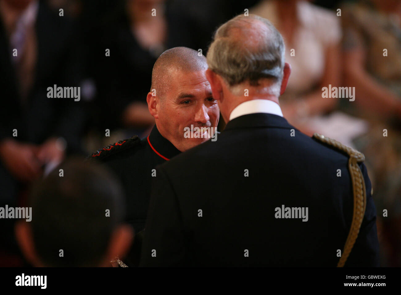 Captain Dean Murch is made an MBE by the Prince of Wales at Buckingham ...