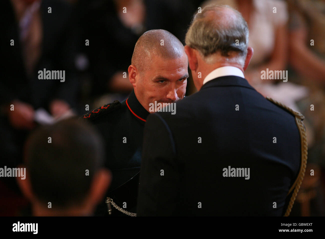 Captain Dean Murch is made an MBE by the Prince of Wales at Buckingham ...