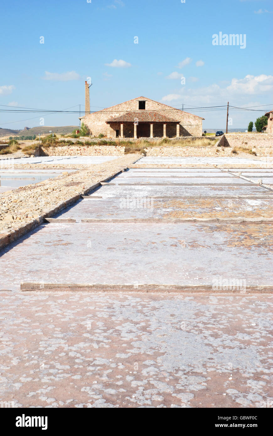 Medieval salt works. Imon, Guadalajara province, Castilla La Mancha ...