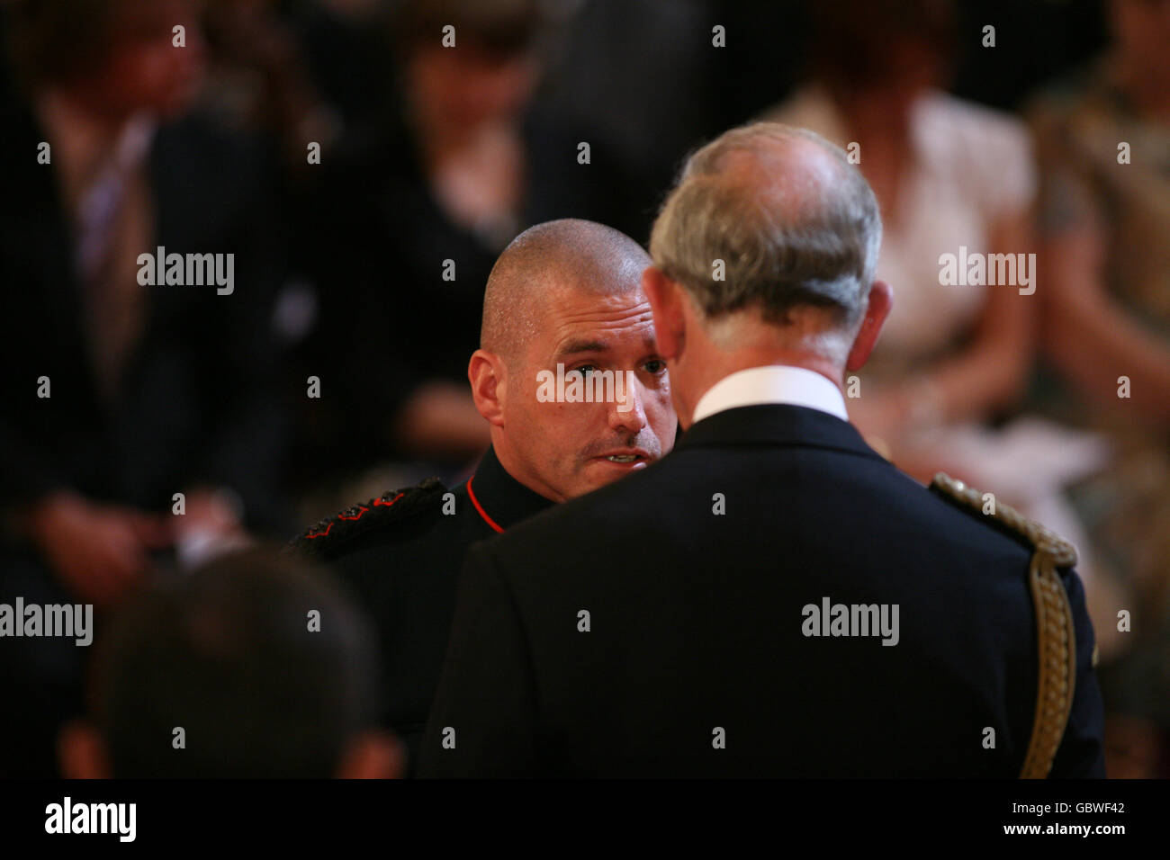 Captain Dean Murch is made an MBE by the Prince of Wales at Buckingham ...