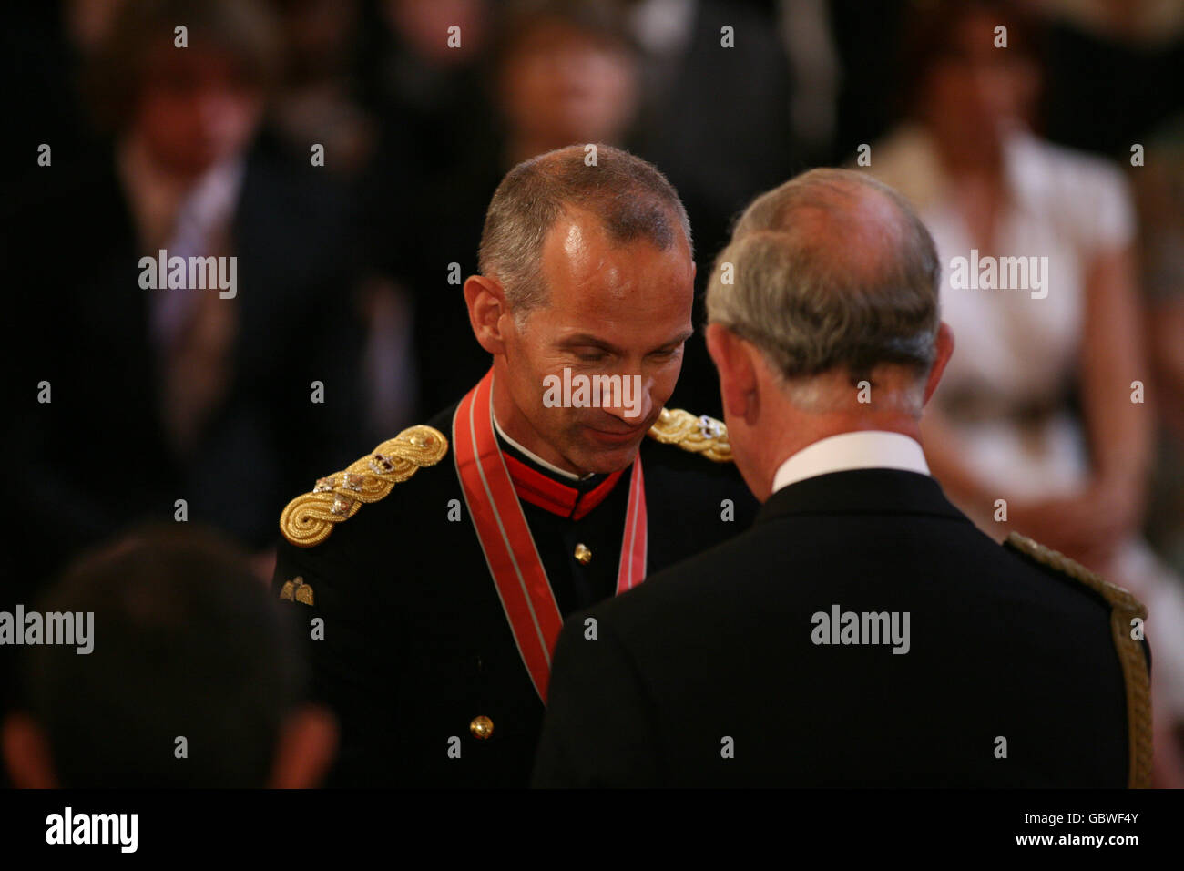 Brigadier Julian Free is made a CBE by the Prince of Wales at ...