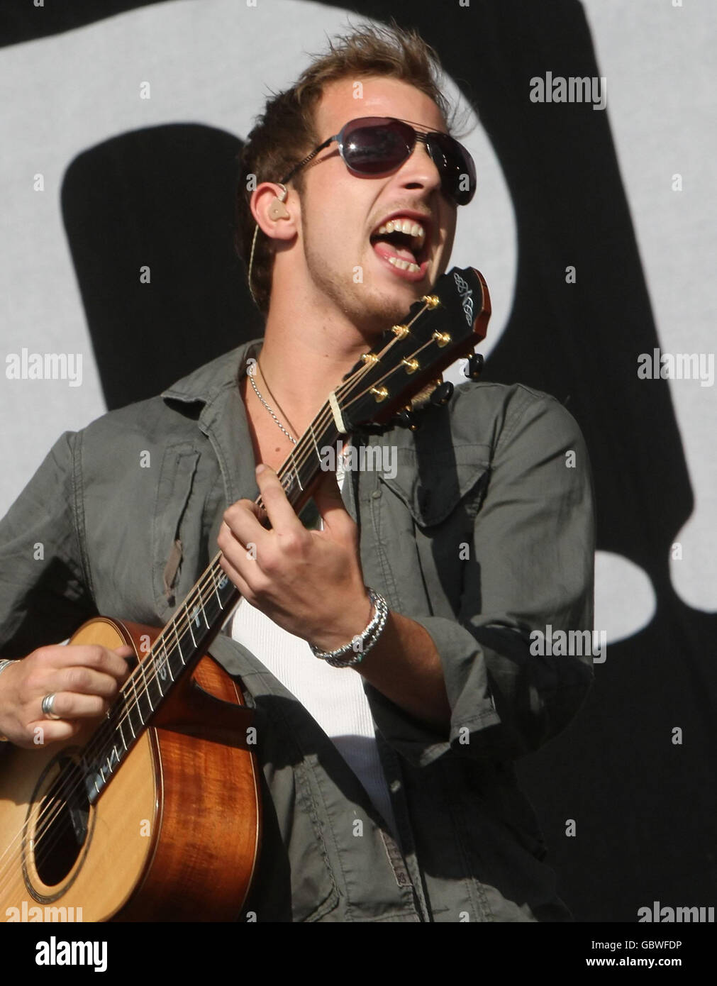 James Morrison performs on the Main Stage during the first day of the T ...